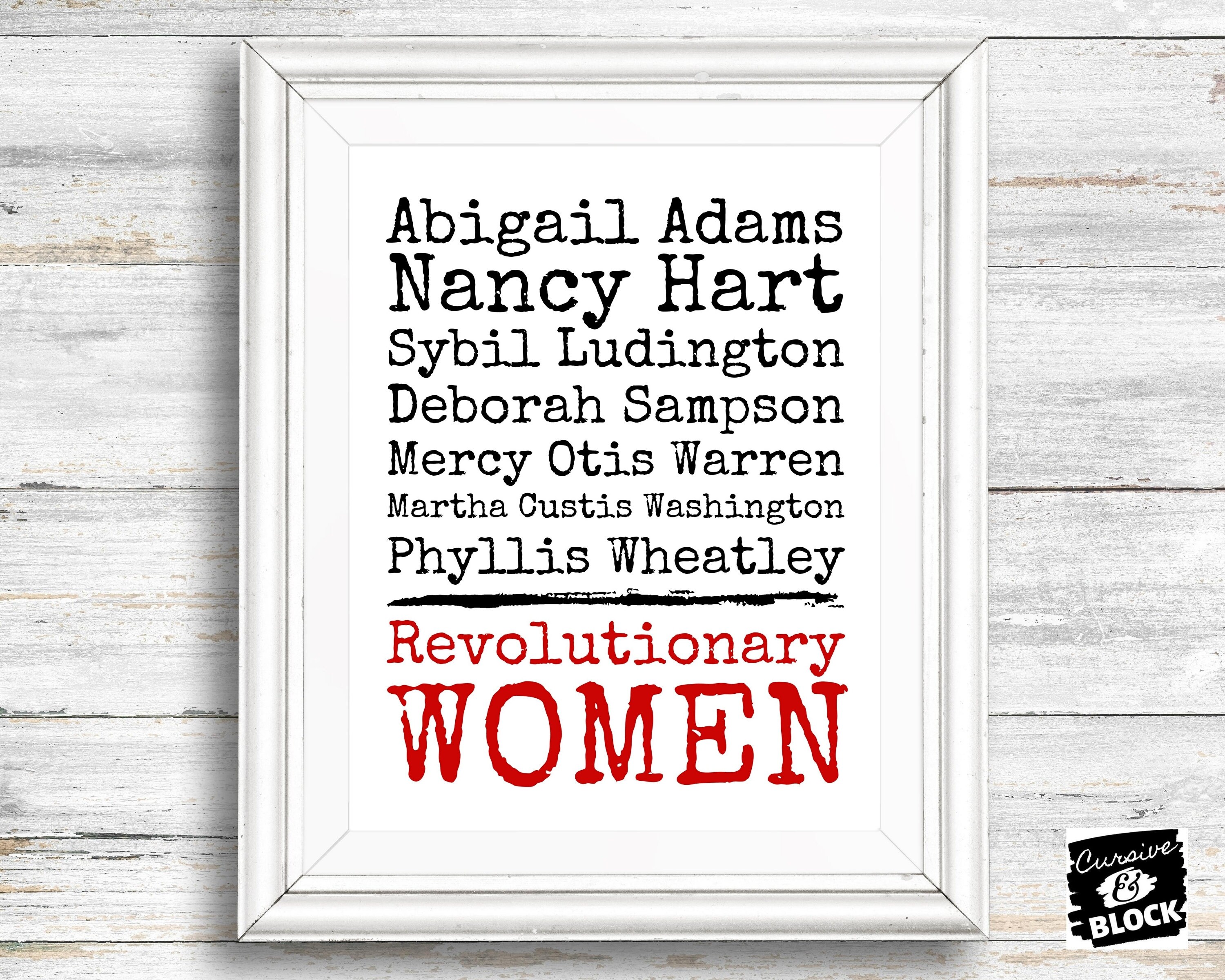 Revolutionary Women Feminism Poster, Colonial American Revolution ...