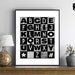 Alphabet Poster ABC Wall Art Digital Download Abstract Print - Etsy