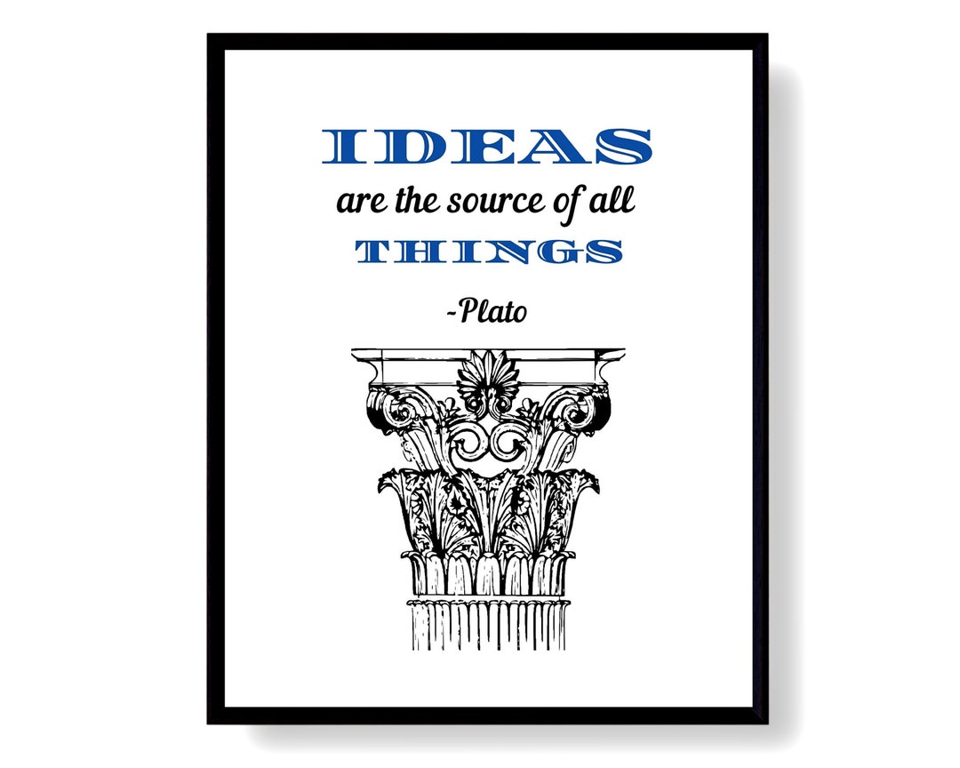 Ancient Greek Philosopher Plato Printable Wisdom Philosophy Quote With ...