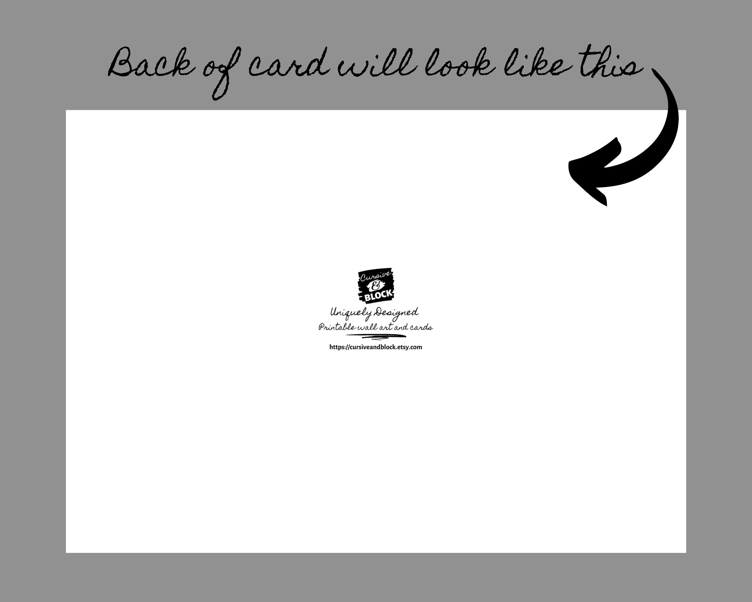 80th Birthday Card Printable With Calligraphy Font Bird Art, Milestone ...
