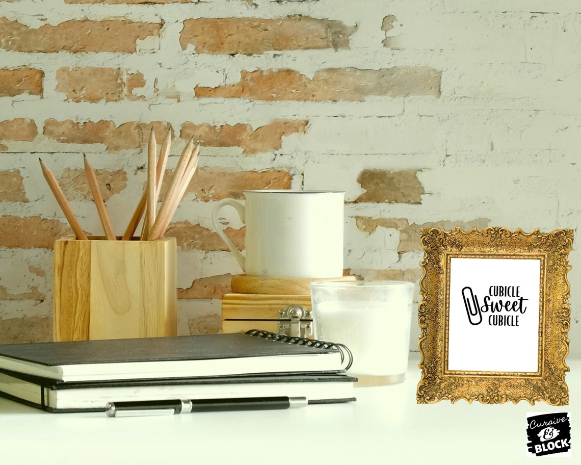 Mini Cubicle Sign Cute Cubicle Decor for Women Small Desk Sign - Etsy
