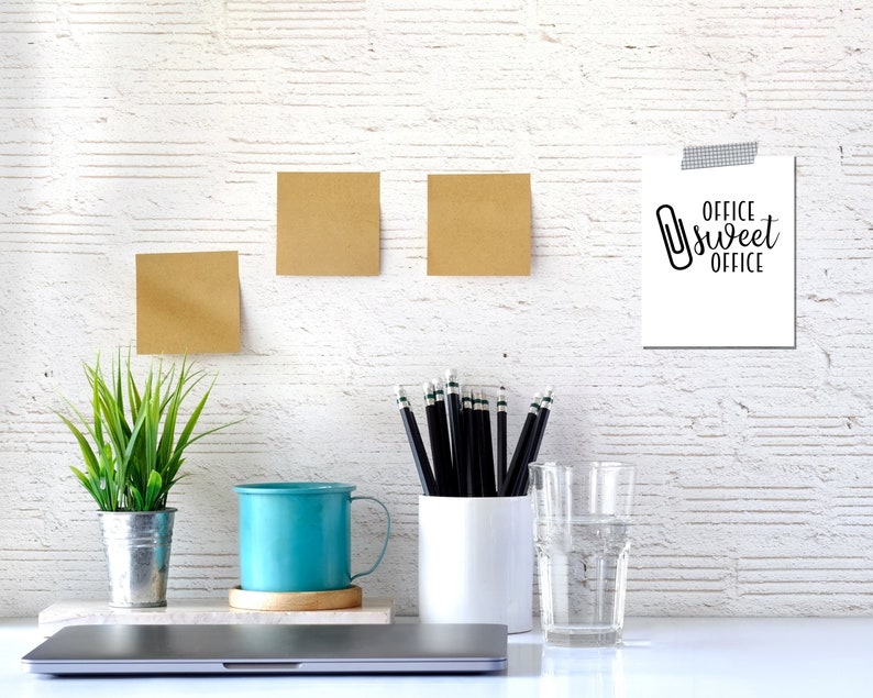 Cute Desk Accessory Small Printable Desk Decor Mini Art | Etsy