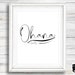 Ohana Sign Printable Word Art Family Minimalistic Poster - Etsy