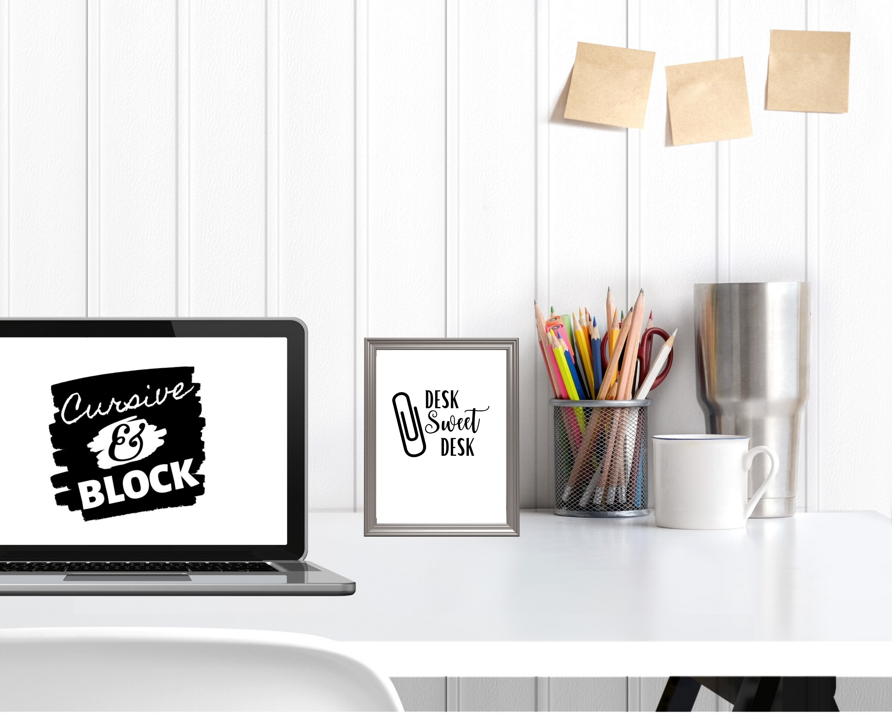 Cute Desk Sweet Desk Decor for Women Printable Small Office Desk Art ...