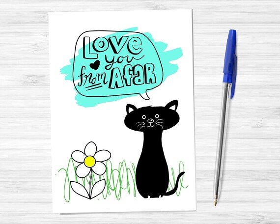 Long Distance Relationship Friendship Love Your From Afar Cute - Etsy