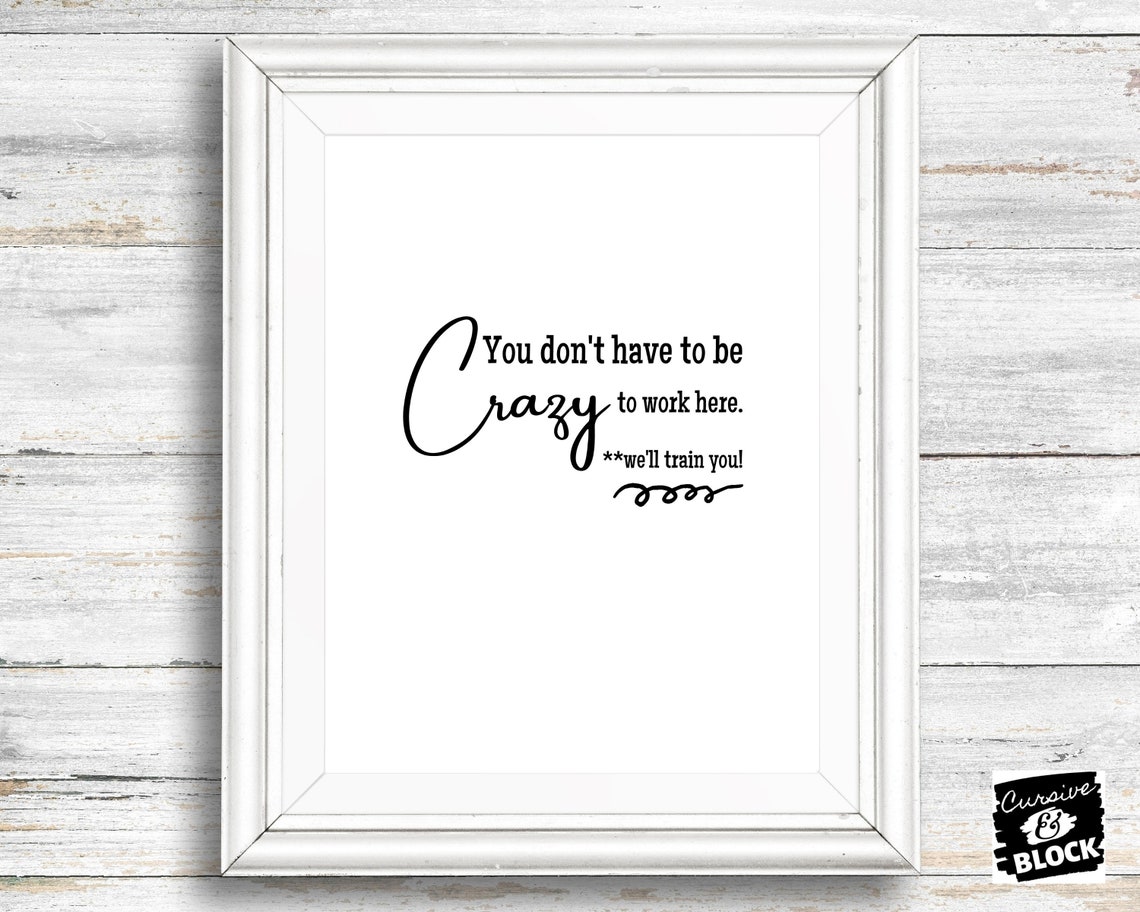 Home Office Decor Funny Poster Cubicle Desk Art Print for - Etsy