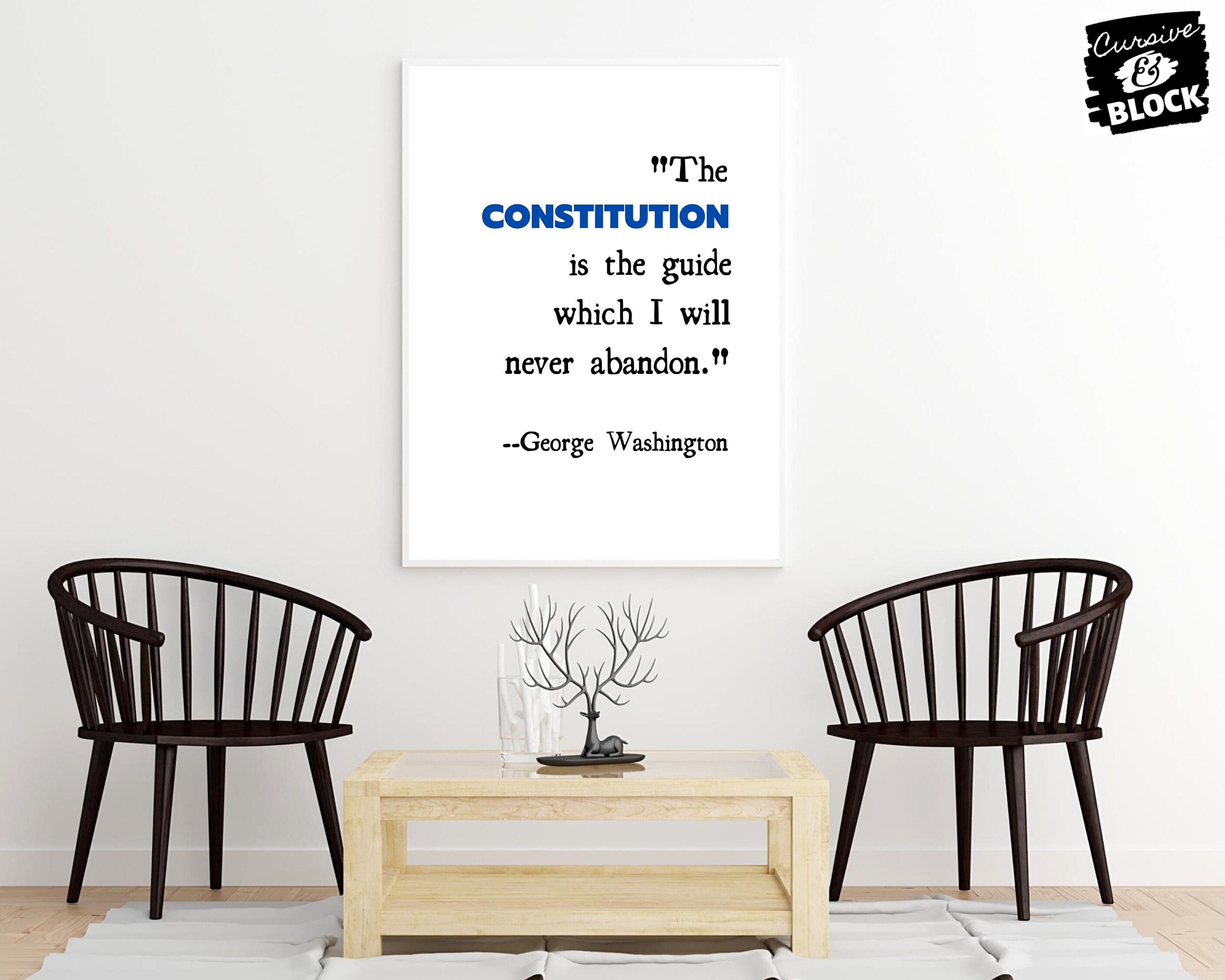 George Washington Quote American History Art Wall Printable President ...