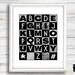 Alphabet Poster ABC Wall Art Digital Download Abstract Print - Etsy
