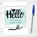 Thinking of You Long Distance Relationship Hello Downloadable Card - Etsy