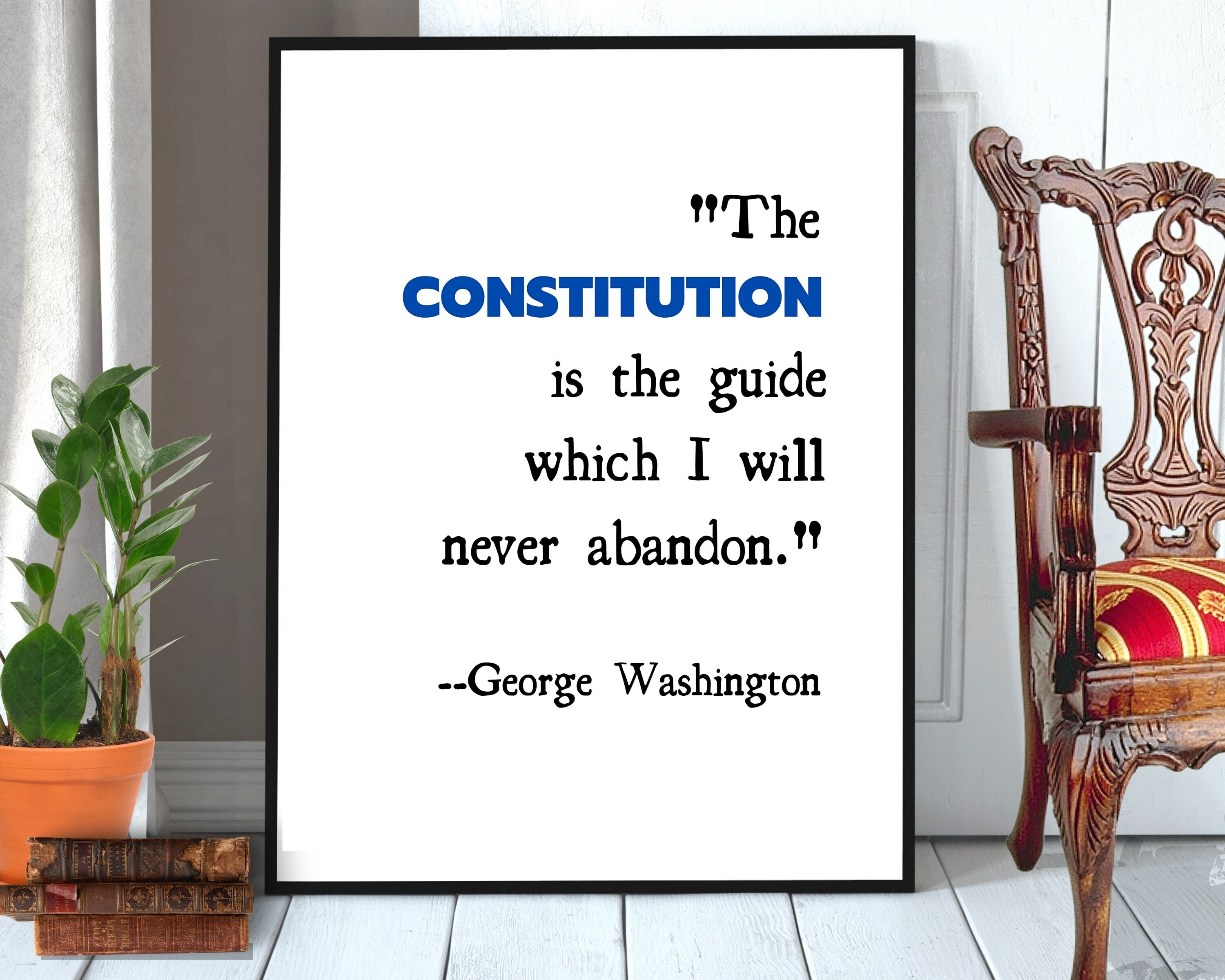 George Washington Quote American History Art Wall Printable President ...
