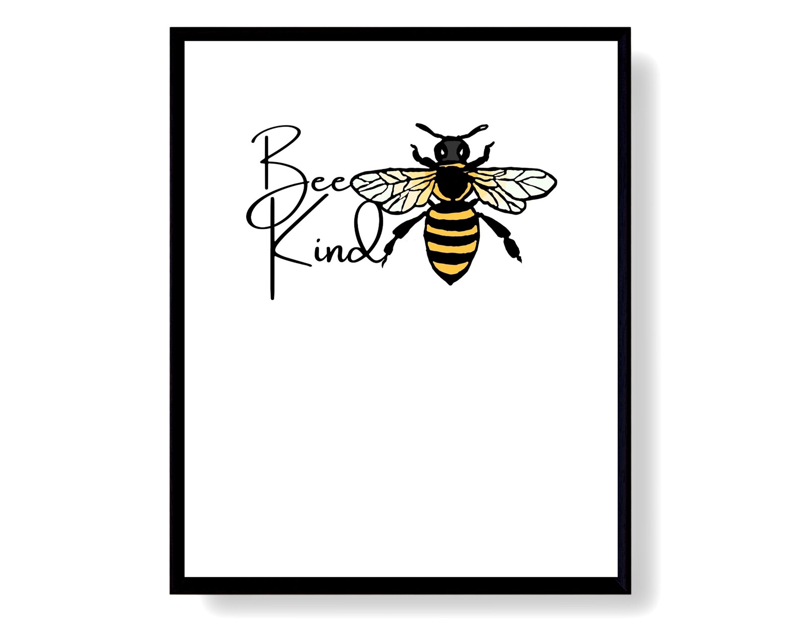 Be Kind Poster, Bee Kind Kindness Download, Insect Print, Bee Artwork ...