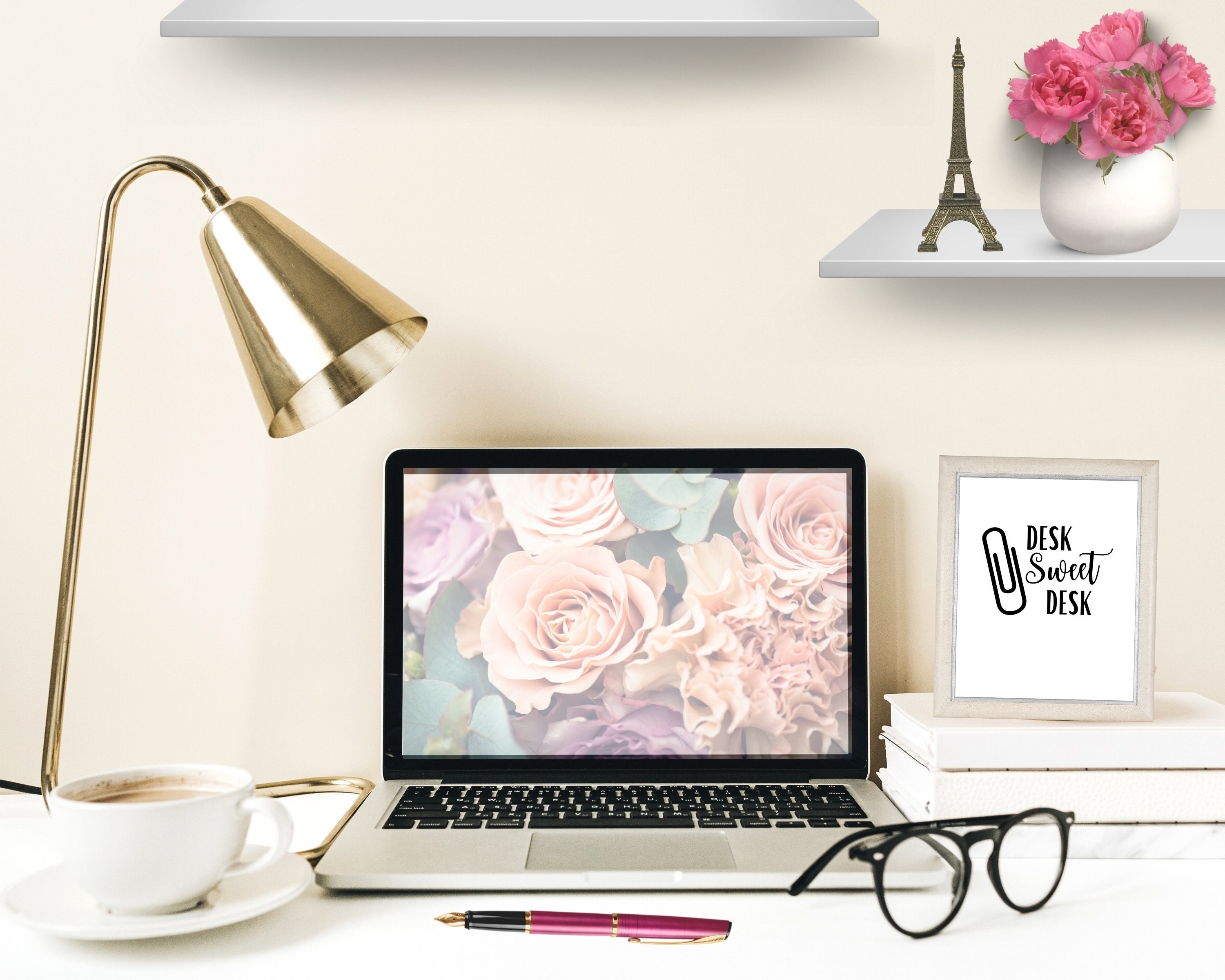 Cute Desk Sweet Desk Decor For Women Printable Small Office | Etsy