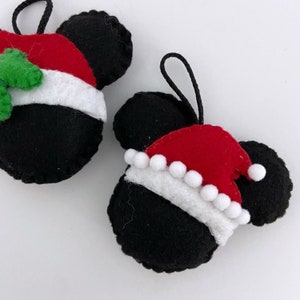 Christmas Mickey Mouse Felt Ornaments, Christmas Party Decorations ...