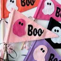 Halloween Ghost Pennant Flags: Pastel Spooky Decor (digital Download ...