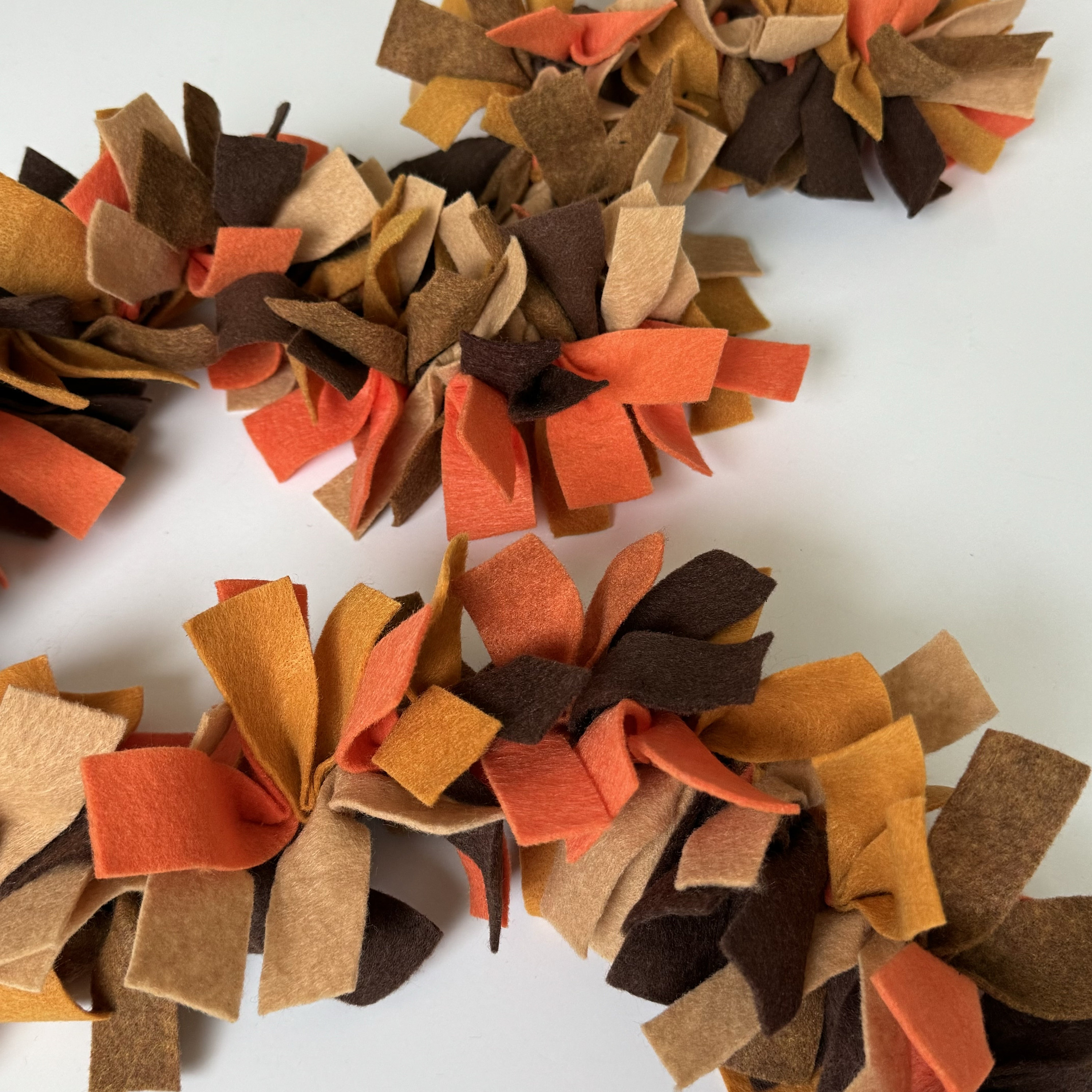 Fall Felt Strip Garland: Autumn Thanksgiving Mantel Decor (80") - Etsy