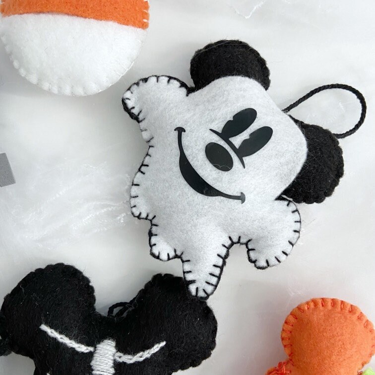 Halloween Mickey Mouse Felt Ornaments, Halloween Party Decorations ...