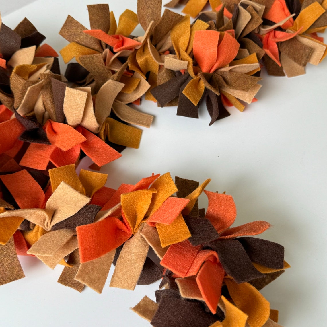 Fall Felt Strip Garland: Autumn Thanksgiving Mantel Decor (80") - Etsy