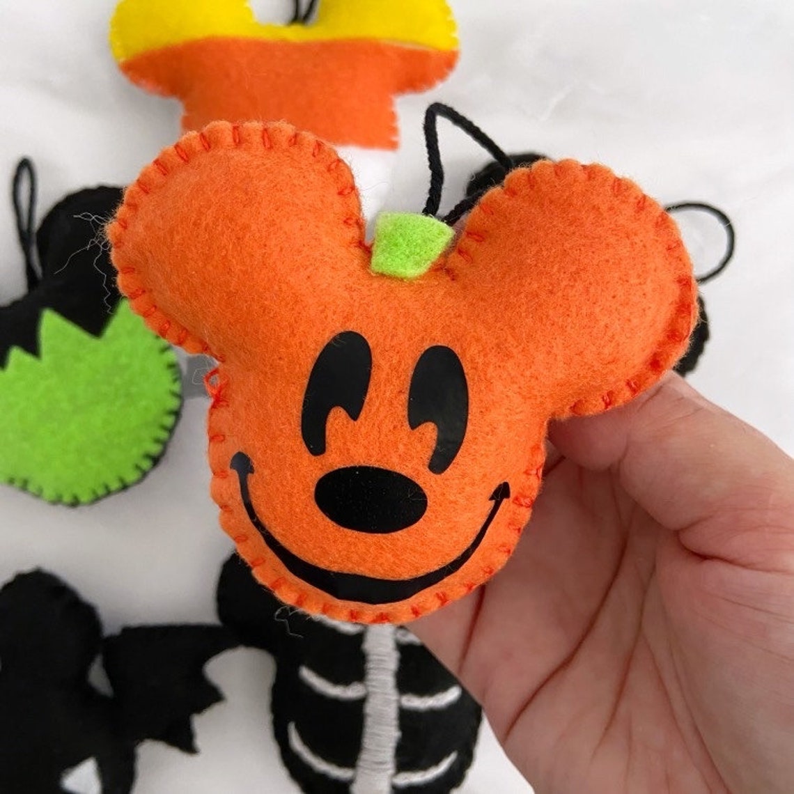 Halloween Mickey Mouse Felt Ornaments Halloween Party - Etsy
