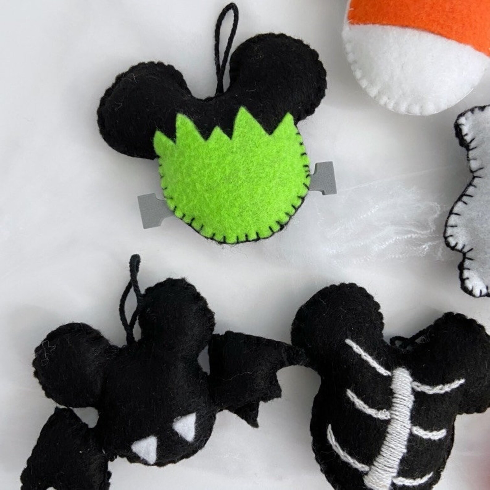 Halloween Mickey Mouse Felt Ornaments, Halloween Party Decorations ...