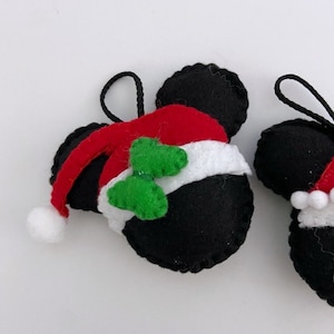 Christmas Mickey Mouse Felt Ornaments, Christmas Party Decorations ...