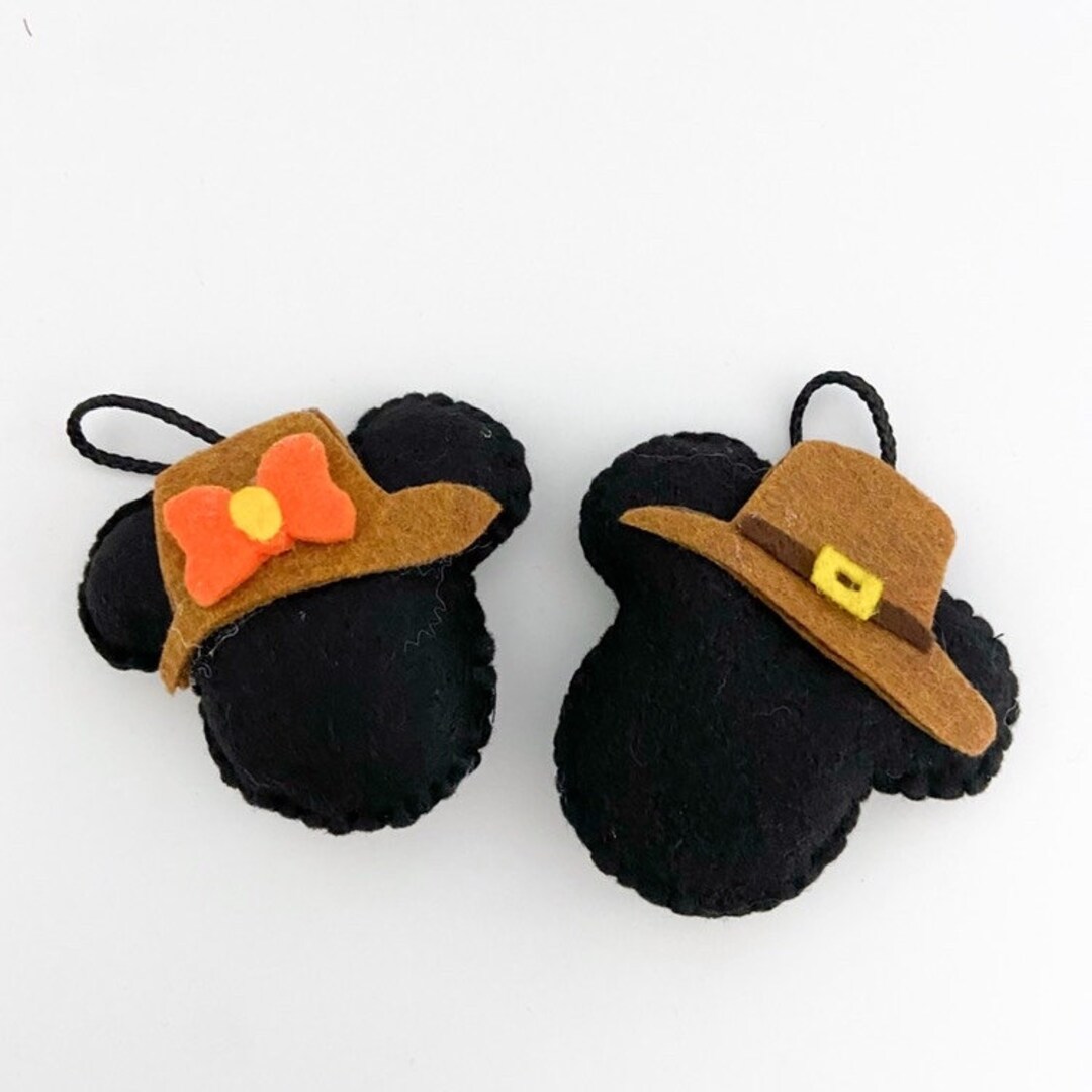 Thanksgiving Mickey Mouse Felt Ornaments, Fall Party Decorations, Fall ...