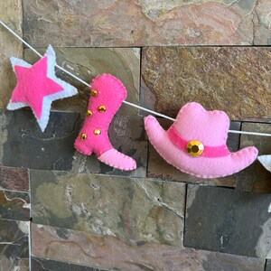 Cowgirl Felt Garland, Cowgirl Theme Party Decorations, Western Felt ...