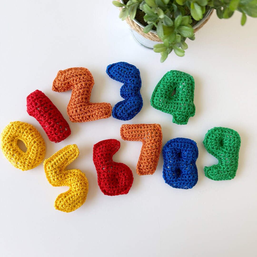Crochet Numbers, Crochet Stuffed Numbers, Learning Activities for Kids ...