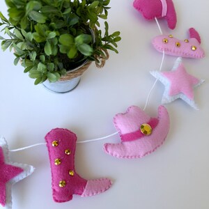 Cowgirl Felt Garland: Western Theme Party Decor - Etsy
