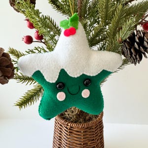 Christmas Felt Star Ornaments, Christmas Tree Decorations, Felt Star ...