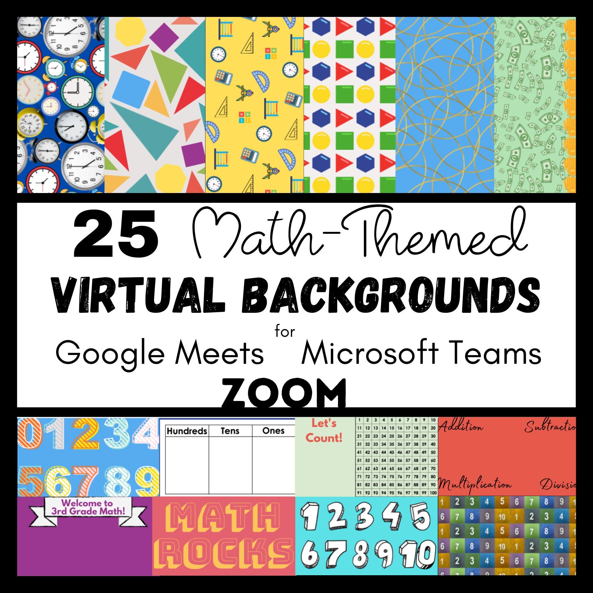 25 Math-themed Virtual Backgrounds for Google Meets, Microsoft Teams ...