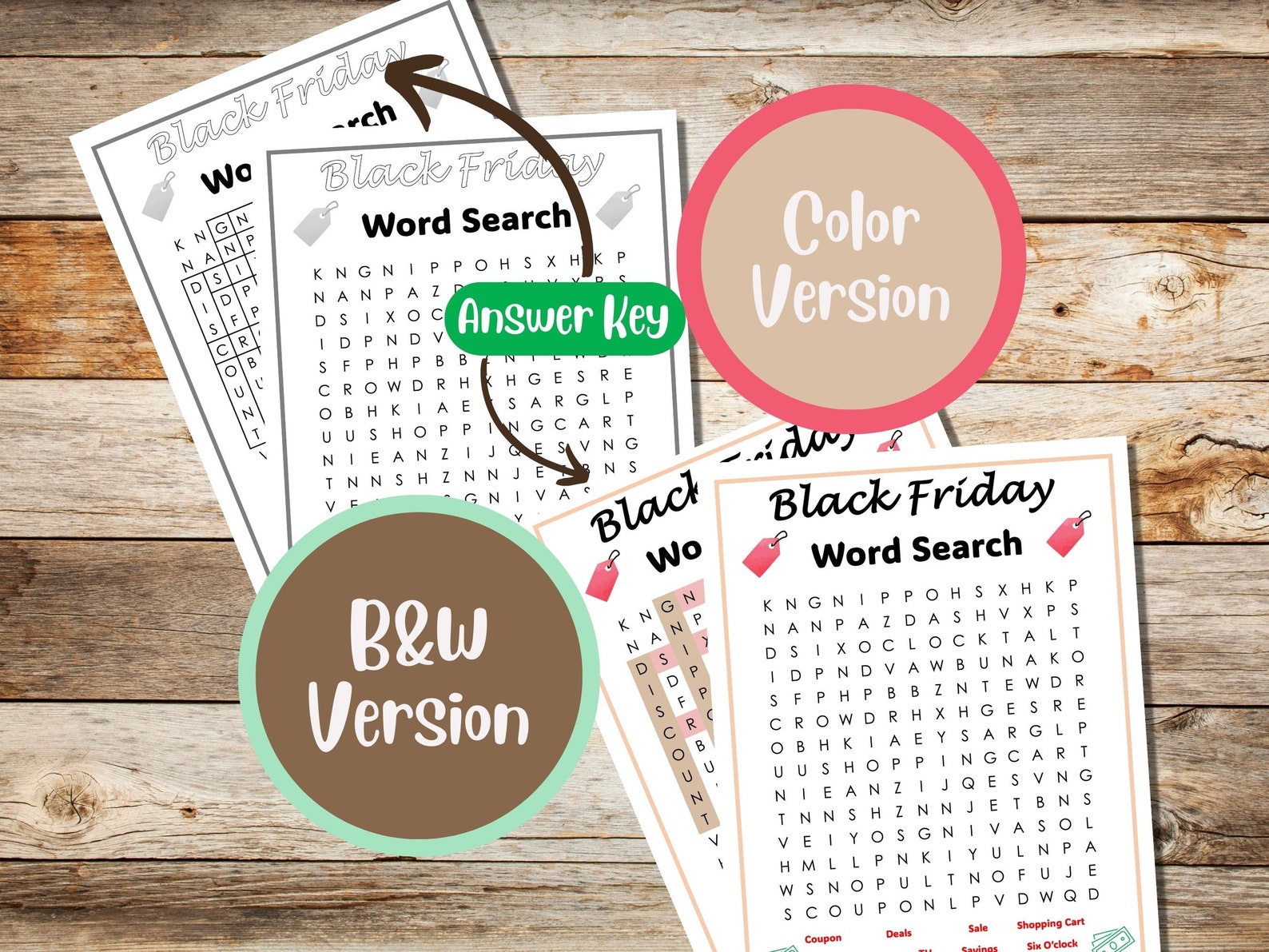 Printable Black Friday Word Search With Answers | Thanksgiving Word ...
