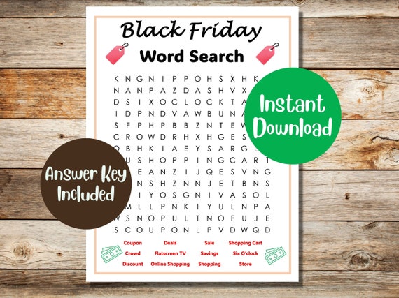 Happy Friday Word Search