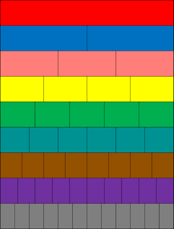 Printable Fraction Bars