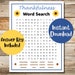 Printable Thanksgiving Word Search With Answers | Thanksgiving Word ...