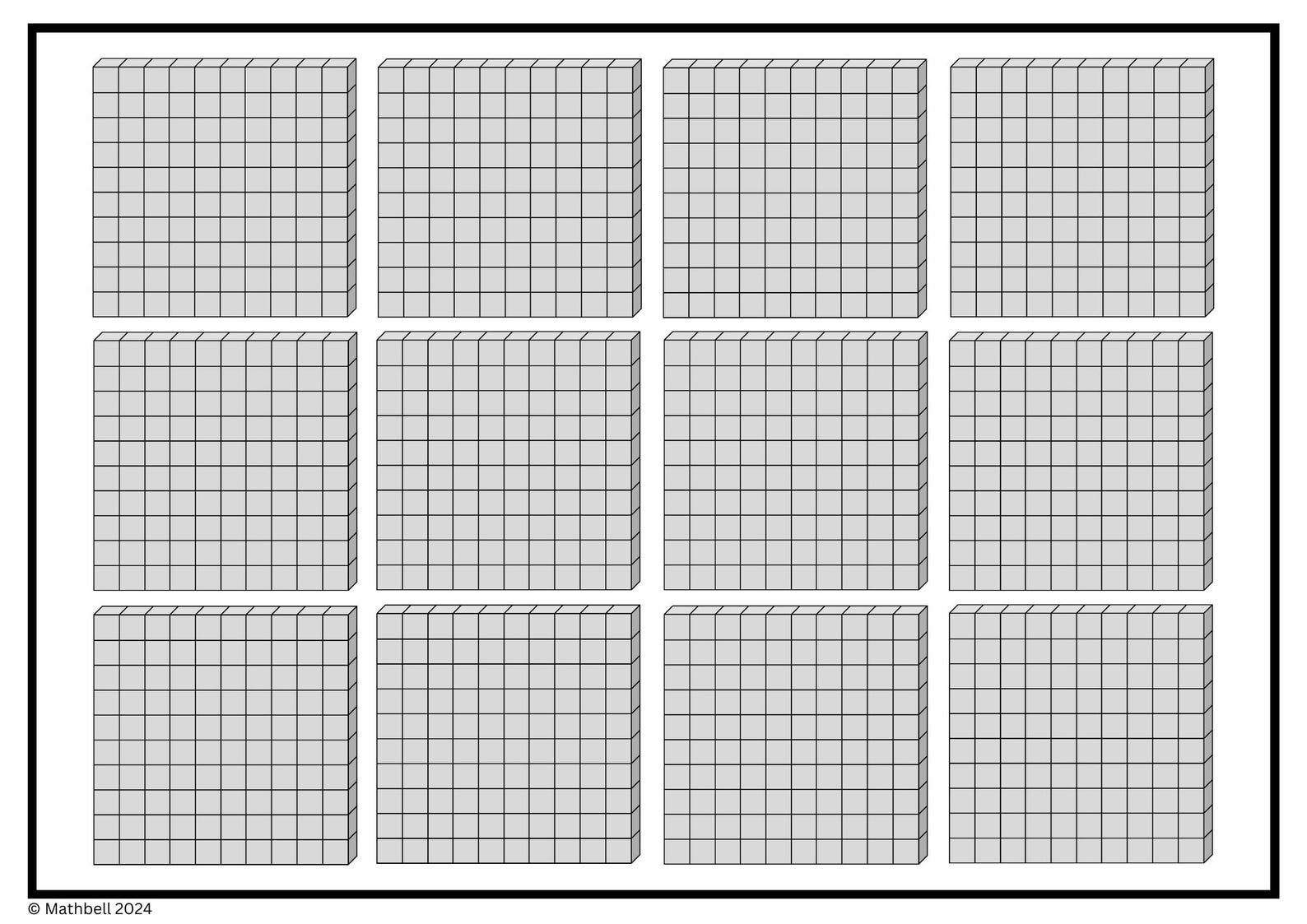 Decimal Tools Tenths and Hundredths Grids, Base-ten Blocks, & Place ...