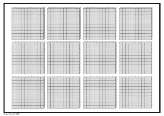 Hundredths Grid Paper