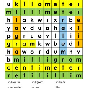 Math Word Search Puzzles, Fun Activities for Kids, Digital Download ...