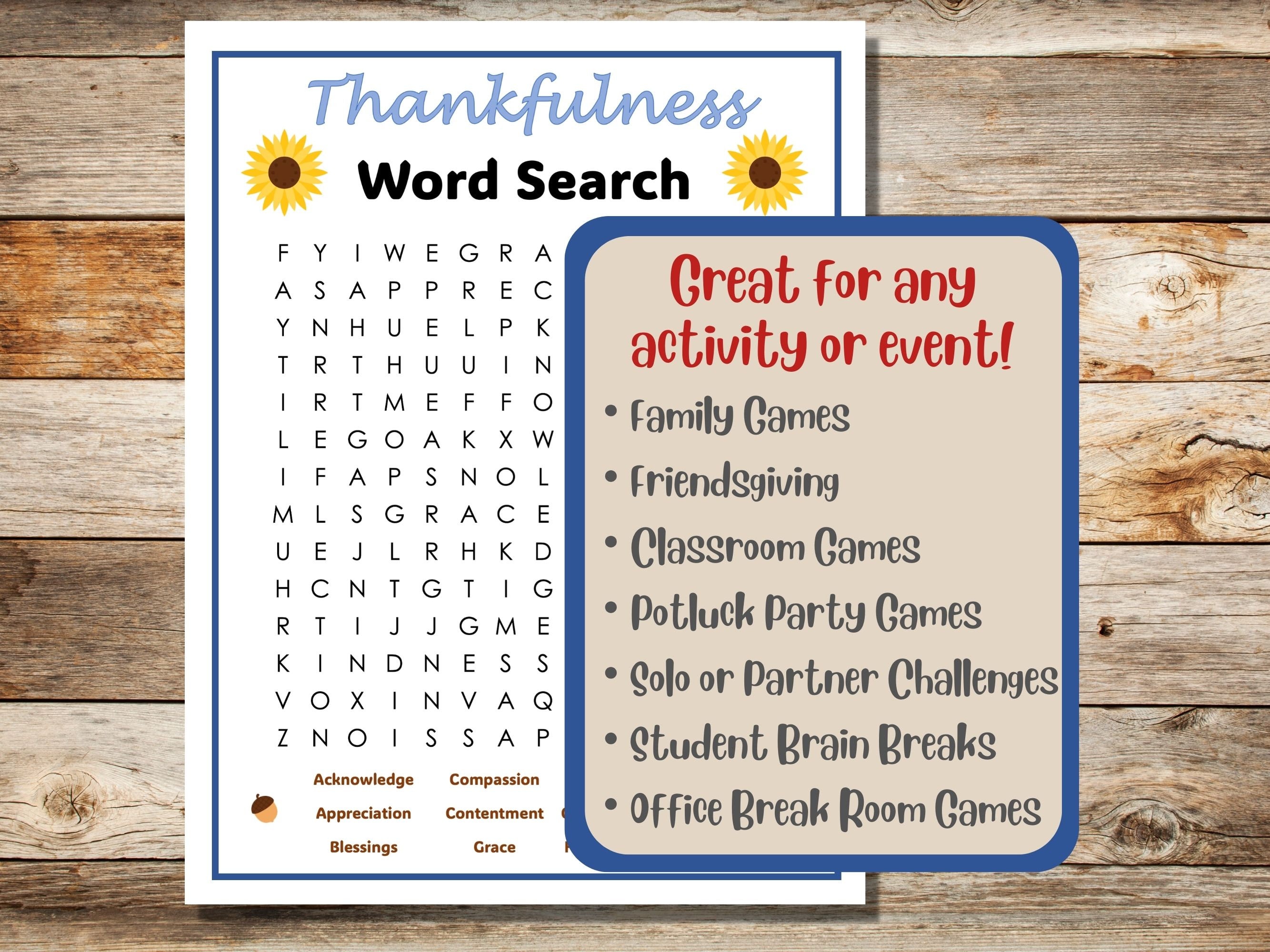 Printable Thanksgiving Word Search With Answers | Thanksgiving Word ...