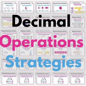 Decimal Operations Anchor Charts - Etsy