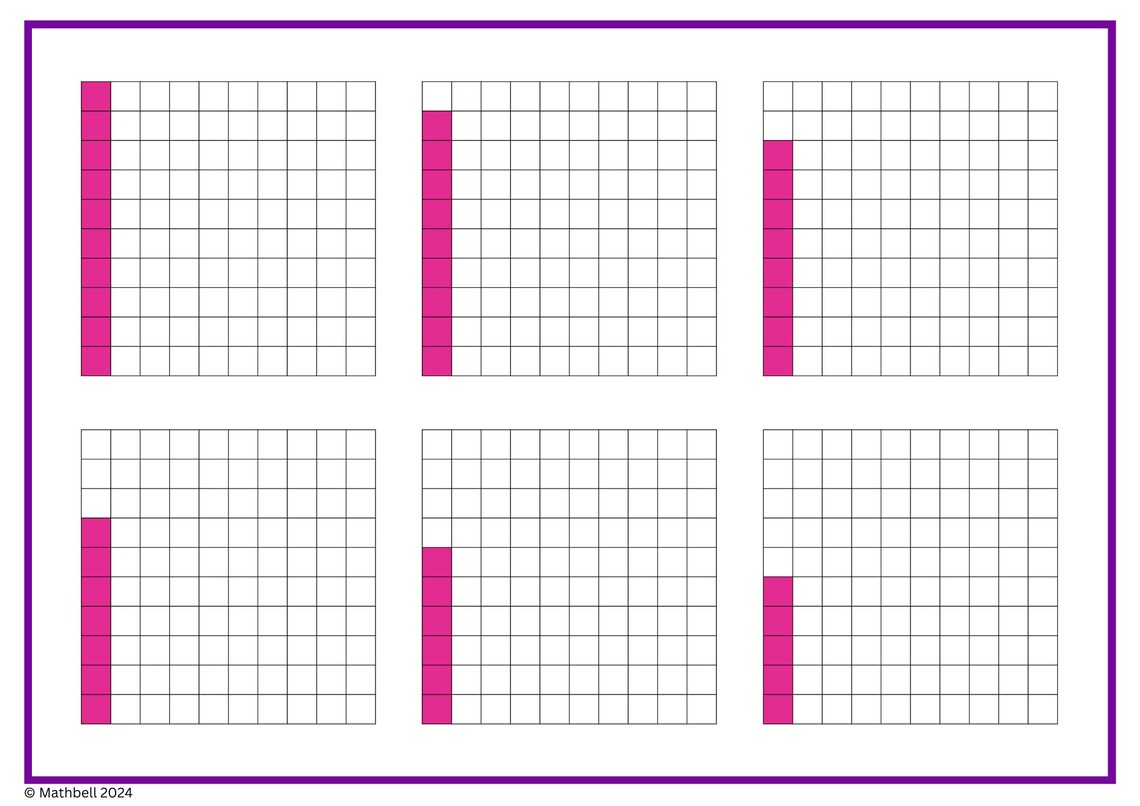 Decimal Tools Tenths and Hundredths Grids, Base-ten Blocks, & Place ...