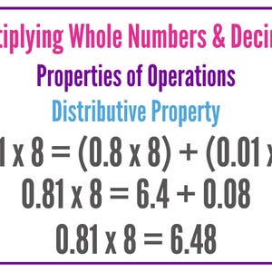 Decimal Operations Anchor Charts - Etsy