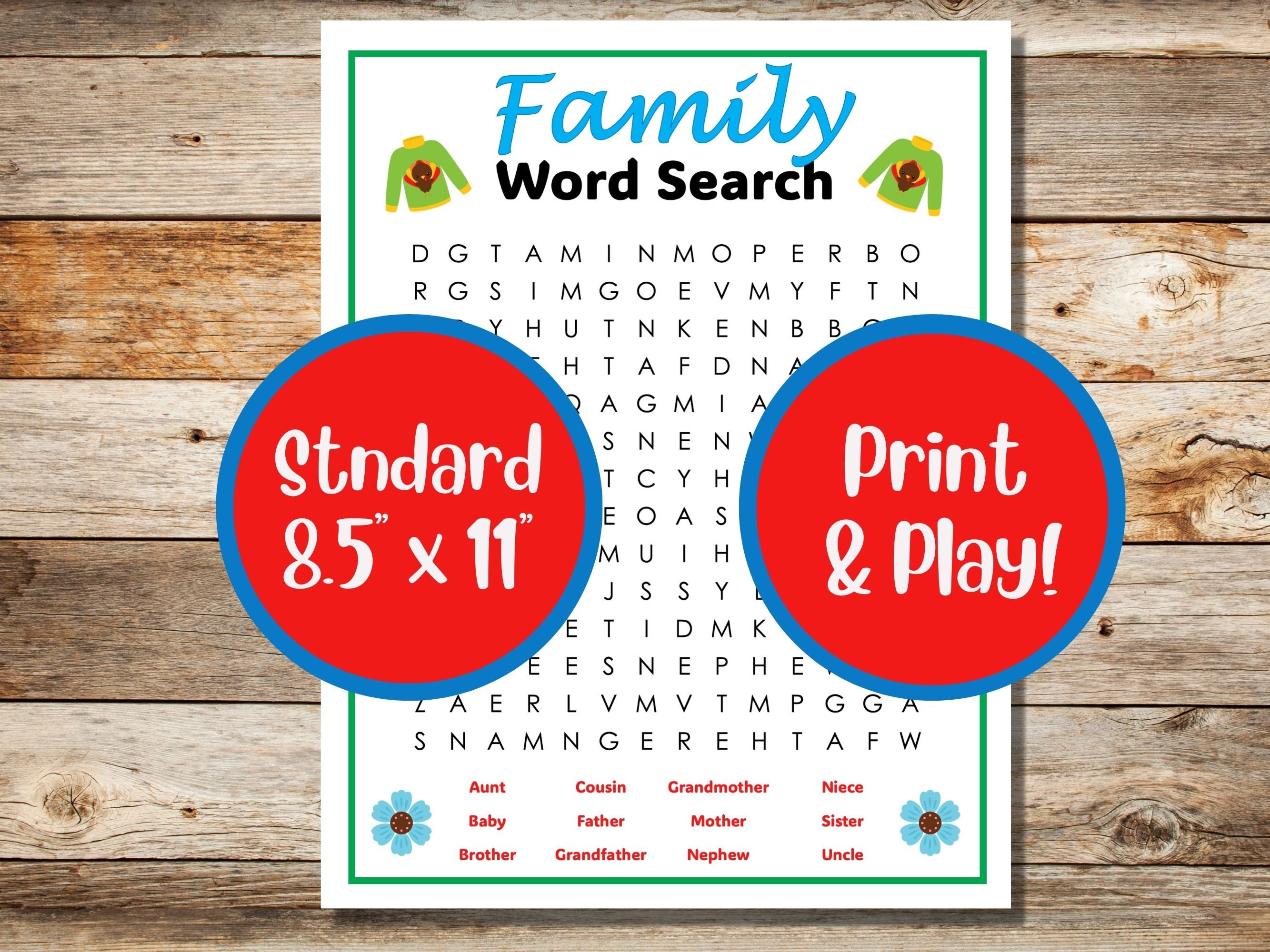 Printable Thanksgiving Word Search With Answers | Thanksgiving Word ...