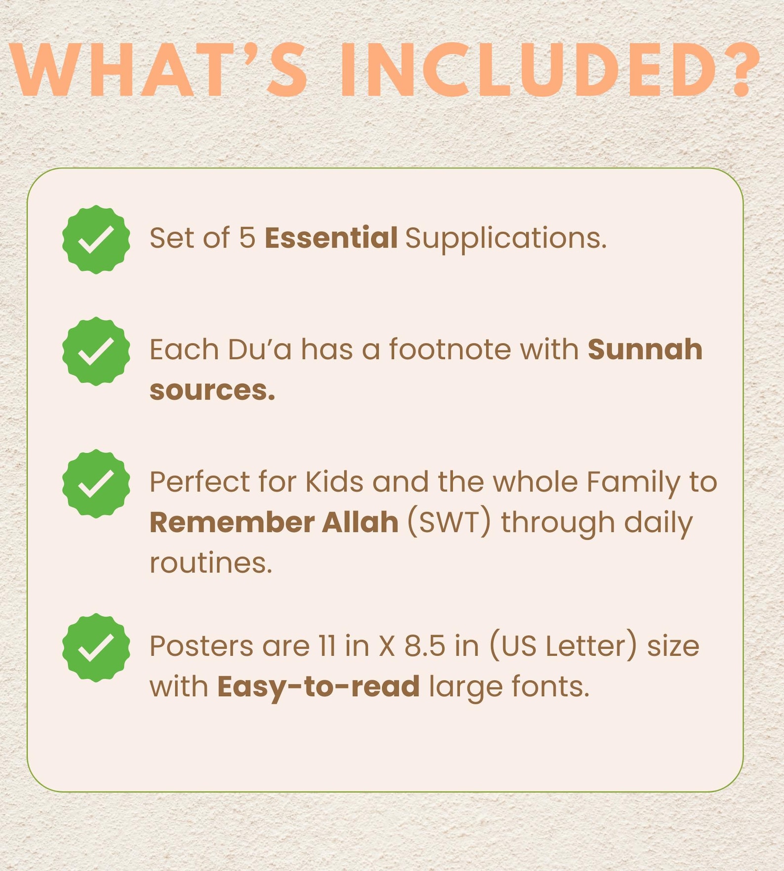 Islamic Du’a Posters for Kids | Daily Duas Cards Chart Wall Art ...