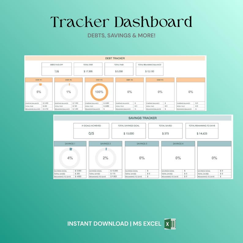 2026 Excel Monthly Budget Template Expense Tracker Beginner Friendly ...