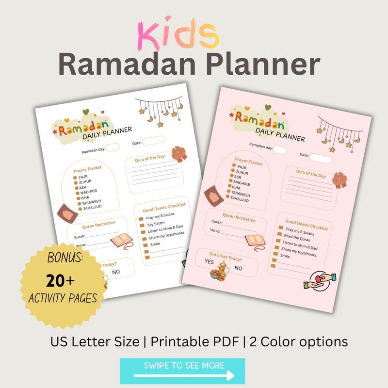 Muslim Daily Planner - Etsy