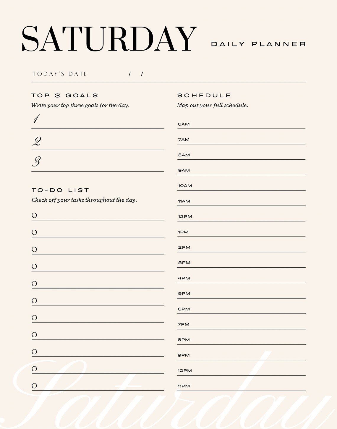 Aesthetic Weekly Planner - Etsy