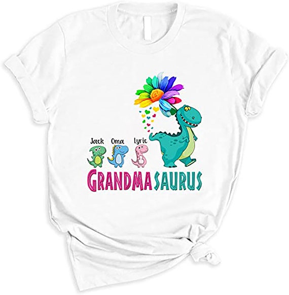 Personalized Grandmasaurus Shirt Custom Nana Shirts With | Etsy