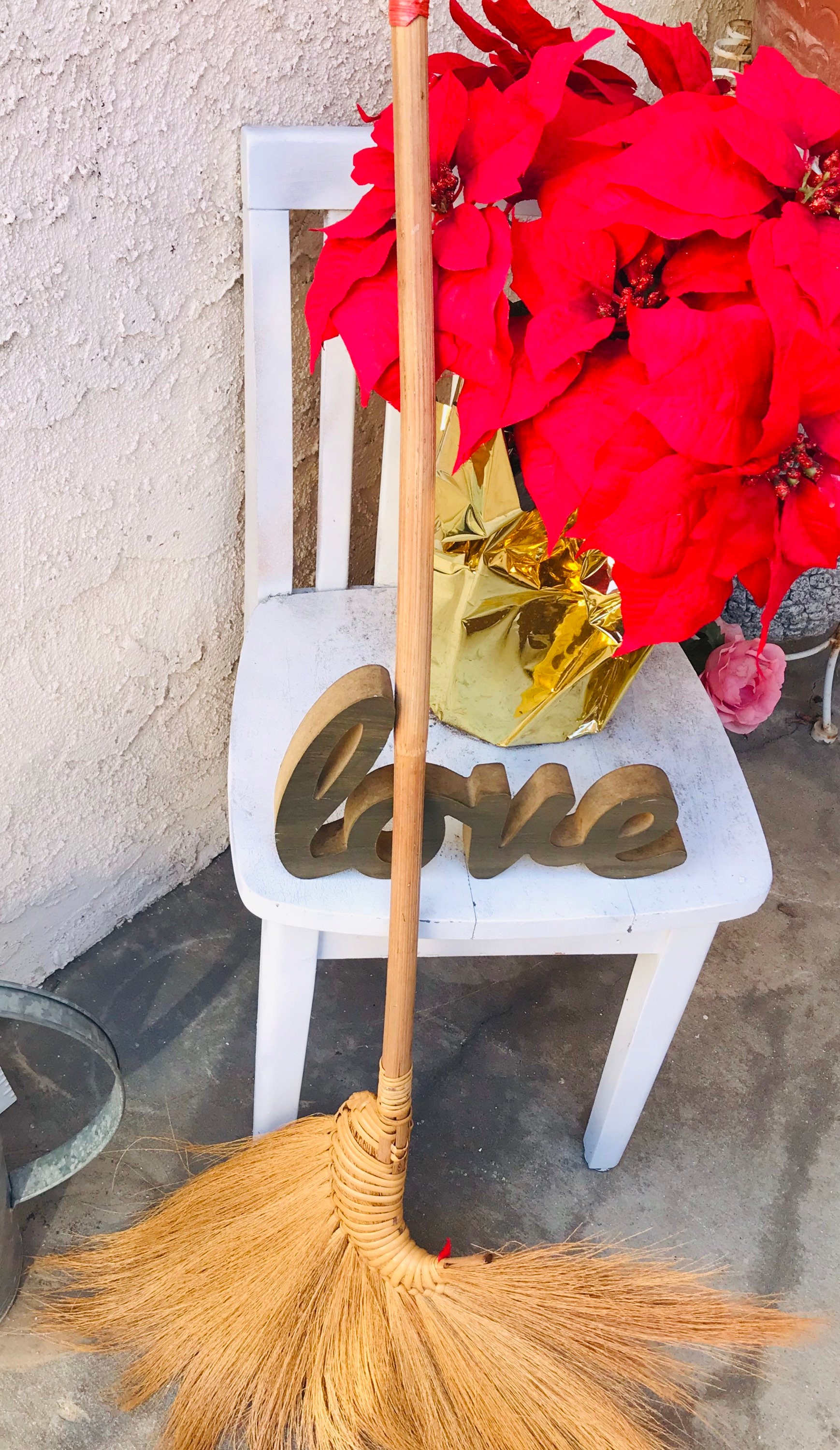 Primitive Whisk Broom with Wooden Handle Antique Fireplace | Etsy