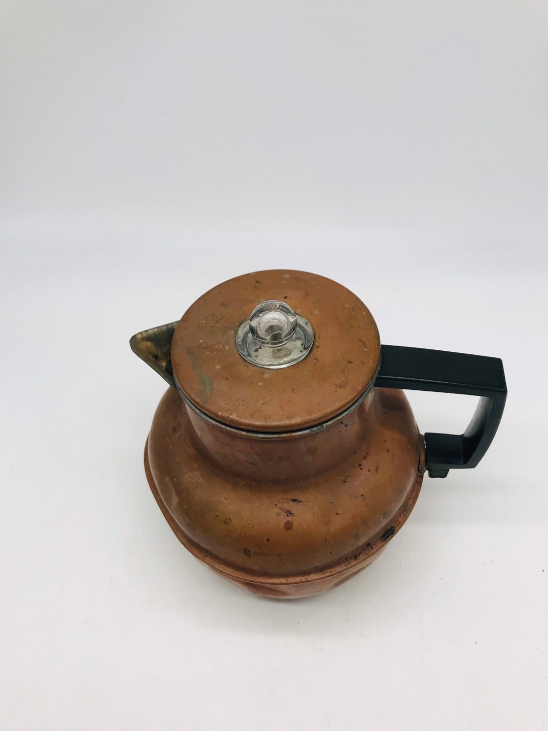 Vintage Copper Coffee Pot, Brass Coffee Pot, Rustic Coffee Pot ...