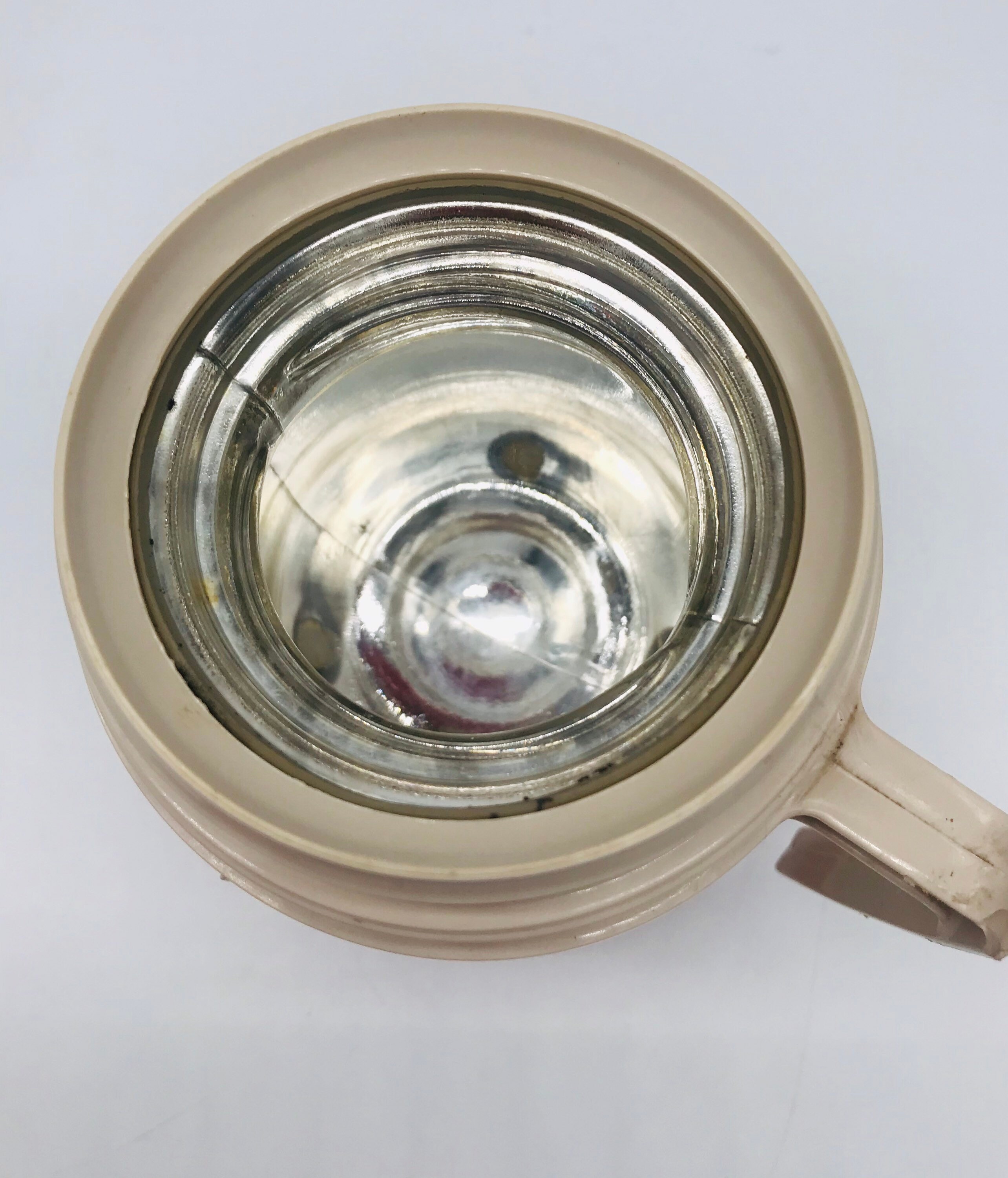 Vintage Red and Cream Color Thermos With Handle - Etsy